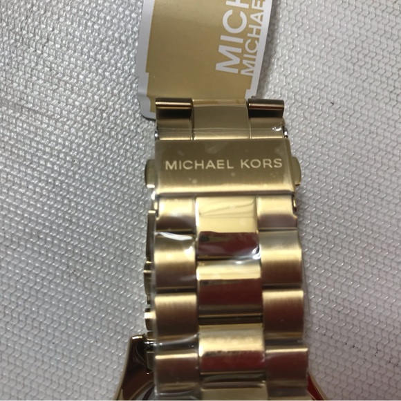 Michael Kors | Accessories | Michael Kors Slim Runway Mk862 Mens Gold ...